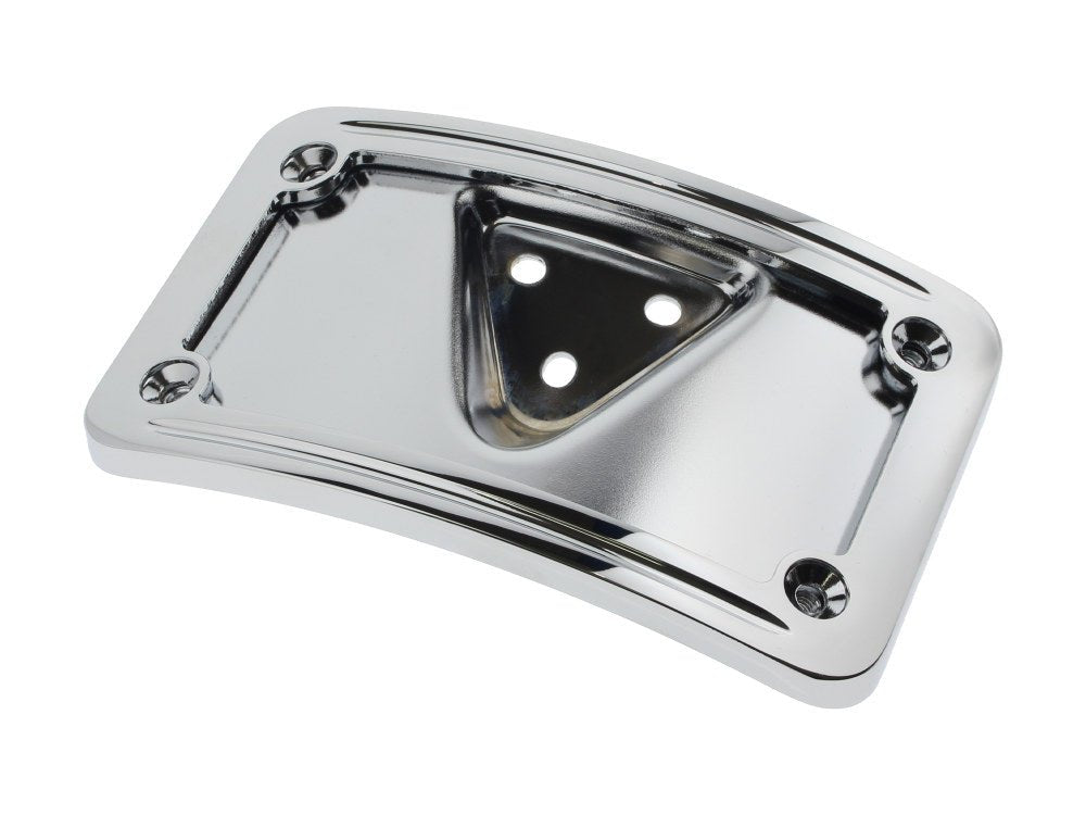 Laydown Curved Number Plate Frame with Mount - Chrome. – Bobber Daves ...
