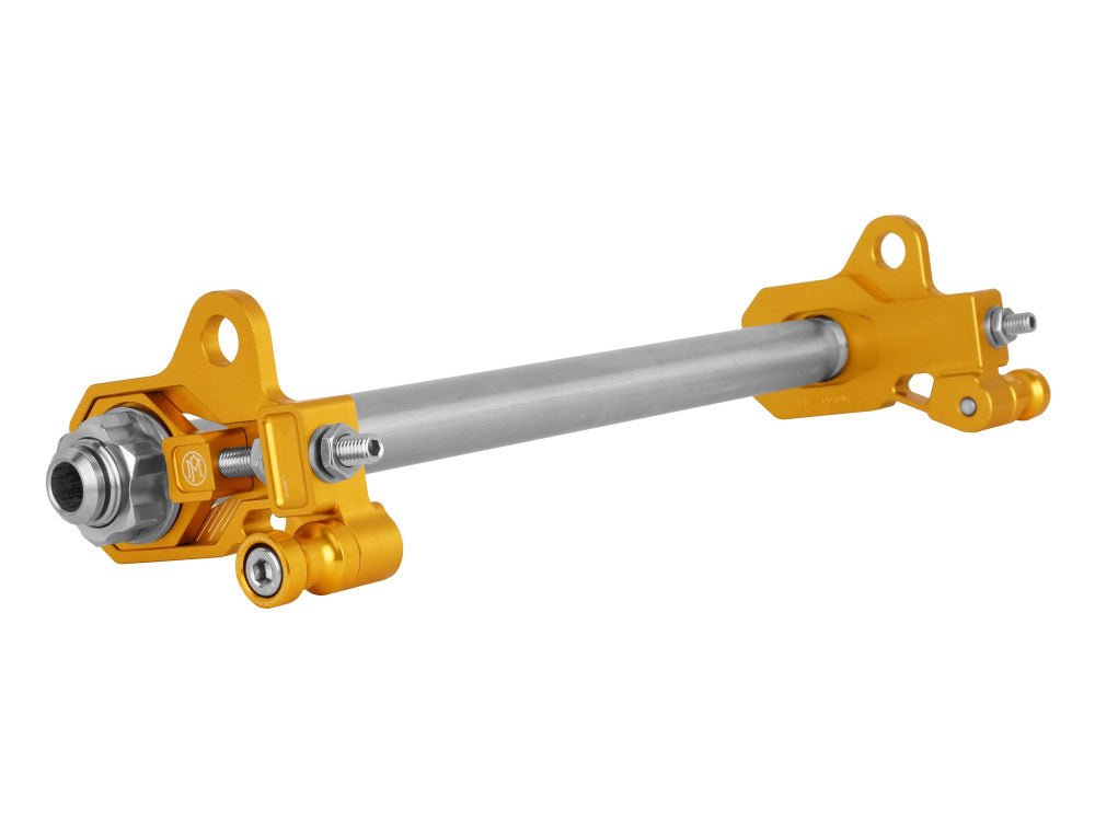 Rear Axle Adjuster Kit - Gold. Fits Touring 2009up. – Bobber Daves ...